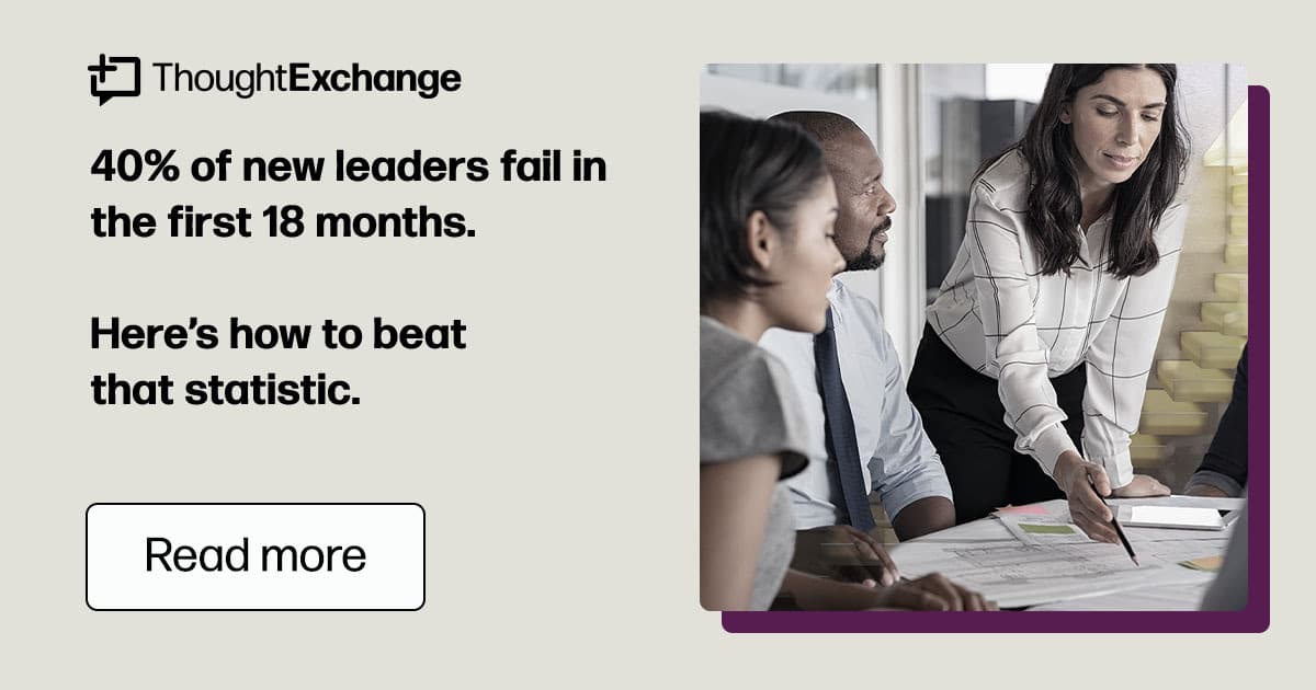 New Leader Onboarding: How to Keep the Momentum Going | ThoughtExchange