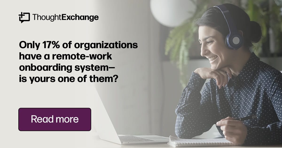Onboarding Leaders Remotely: 5 Tips | ThoughtExchange