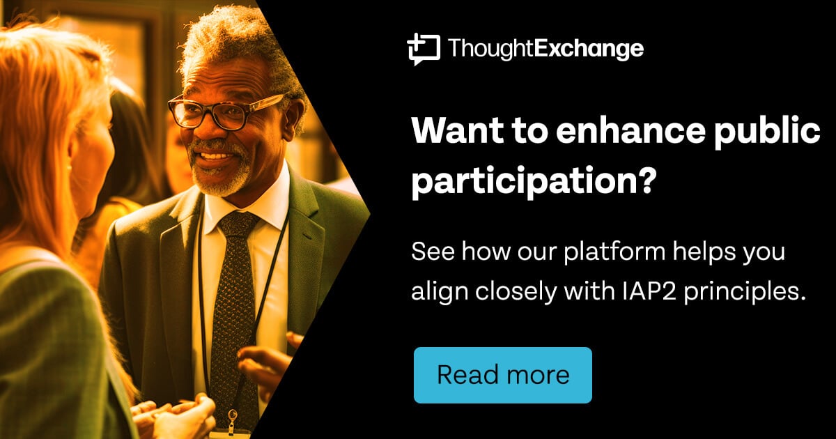 Enhance Public Participation with IAP2 Standards and ThoughtExchange | ThoughtExchange